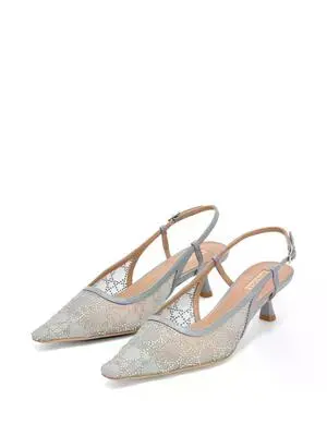 NICOLI Embellished Slingback Pumps