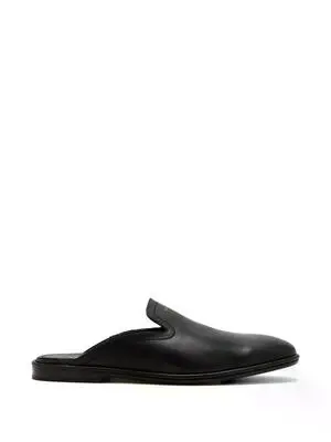 FERRAGAMO Logo Slippers - Black