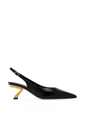 FERRAGAMO Pointed-toe Leather Pumps