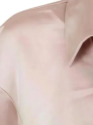 Andamane Lilia Cowl-neck Collared Blouse - Pink
