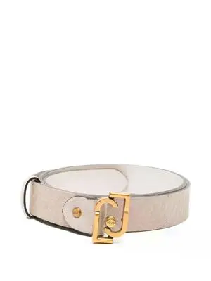 Liu Jo Logo-pattern Buckle Belt - Neutrals