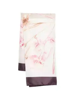 Liu Jo Floral-print Scarf - Neutrals