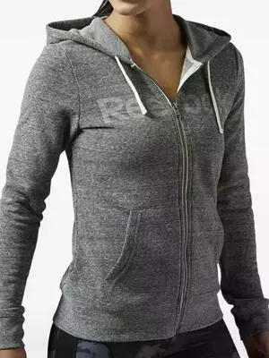 REEBOK Elements Logo Zip-up Hoodie - Grey