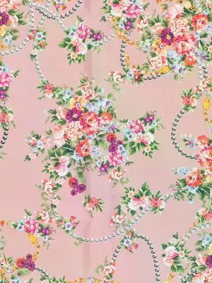 Dolce & Gabbana Floral-print Scarf - Blue