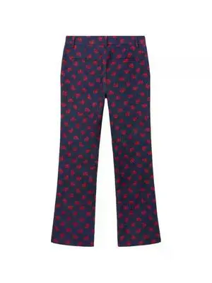 La DoubleJ Floral Cigarette Trousers