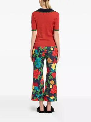 La DoubleJ Floral Print Trousers