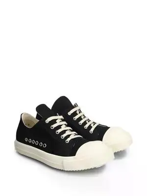 Rick Owens Temple Eyelet Lace-up Sneakers - Black