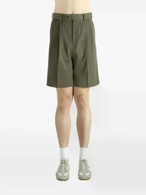 Auralee Pleated Gabardine Shorts