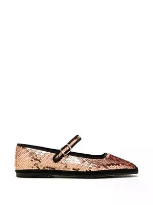 CAPULETTE Sequin-embellished Ballet Flats