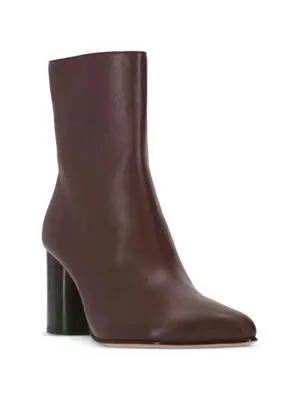 NICCOLO PASQUALETTI Obliqua Leather Ankle Boots - Brown