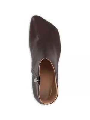 NICCOLO PASQUALETTI Obliqua Leather Ankle Boots - Brown
