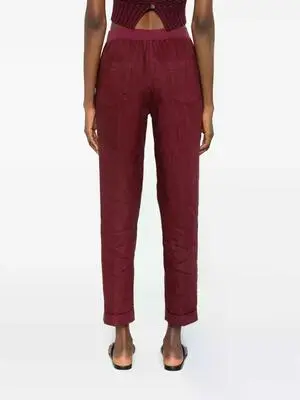 ROSSO 35 Cuffed Linen Trousers