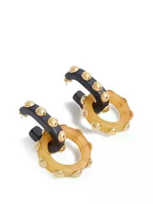 La DoubleJ Studded Hoop Earrings