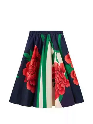 La DoubleJ Ballerina Floral Skirt - Blue