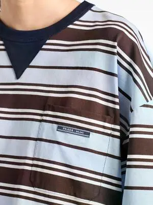 Prada Striped Cotton T-shirt