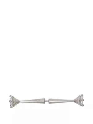 PANCONESI Diamanti Spina Metallic Jewel Earrings - Silver