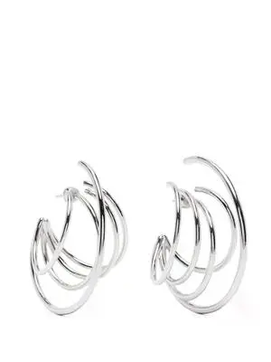 PANCONESI Large Orbit Earrings - Silver