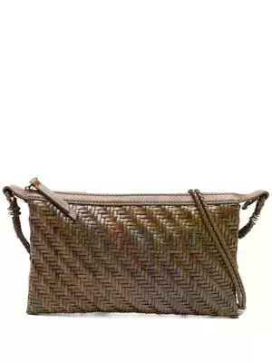 Benedetta Bruzziches Woven Cross Body Bag - Green