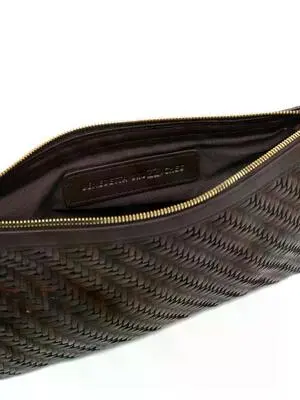 Benedetta Bruzziches Woven Leather Shoulder Bag - Brown