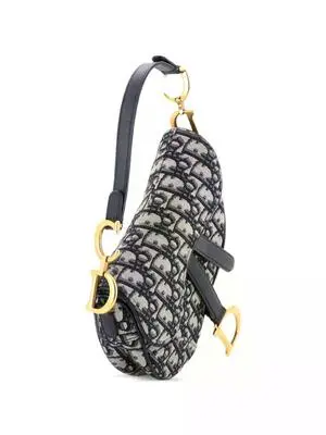 Dior Saddle Handbag Oblique Canvas Mini Shoulder Bag - Blue