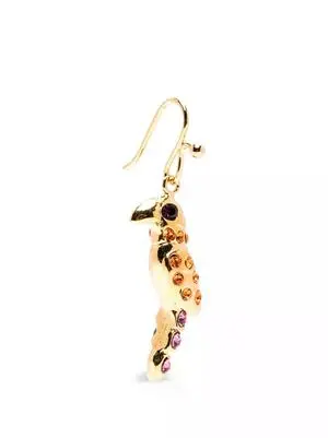 Marni Parrot Embellished Earrings - Gold
