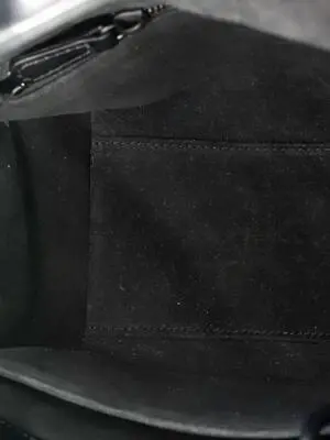 Dior Lady Diamond Motif Cannage Calfskin Medium Shoulder Bag - Black