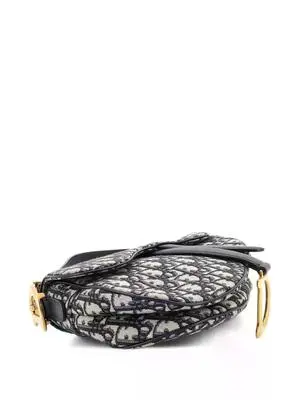 Dior Saddle Handbag Oblique Canvas Medium - Blue