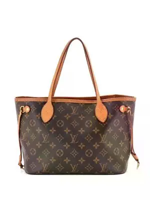 LOUIS VUITTON Neverfull Pm Monogram Canvas Tote Bag - Brown