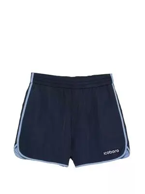 Iceberg Contrasting-trim Shorts - Blue