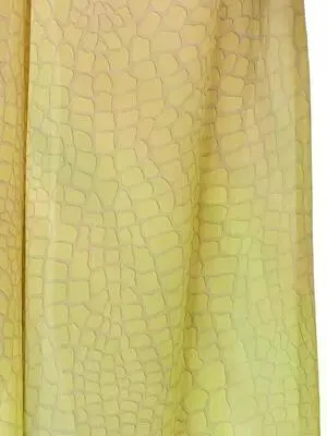 MIA PECULIAR Crocodile-print Trousers