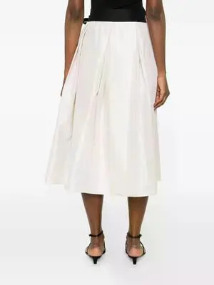 Max Mara Belted Pleated Midi Skirt