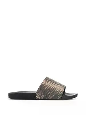 Just Cavalli Logo-print Slides - Brown