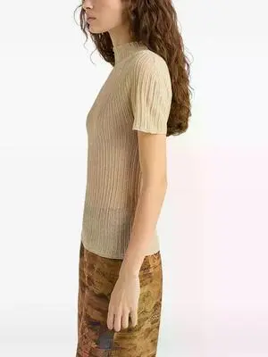 Momoni Ribbed Knit T-shirt