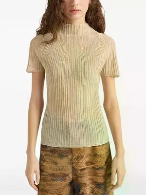 Momoni Ribbed Knit T-shirt