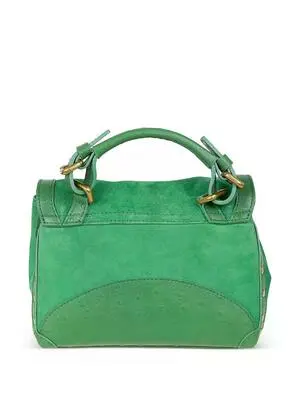 ZANELLATO Baby Postina Leather-trim Suede Tote Bag - Green