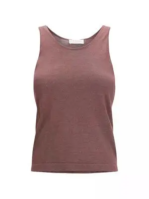 Brunello Cucinelli Scoop-neck Tank Top - Pink