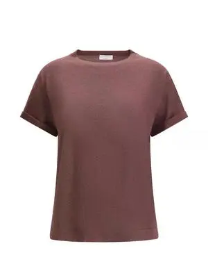 Brunello Cucinelli Cuffed T-shirts For Women