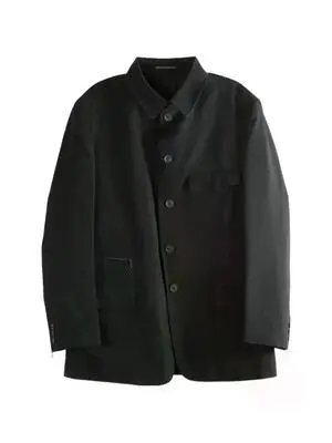 Yohji Yamamoto Button-up Gabardine Jacket