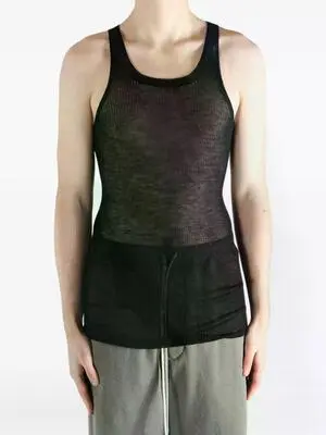Rick Owens Ribbed-knit Tank Top