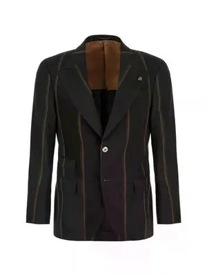 GABRIELE PASINI Striped Single-breasted Blazer