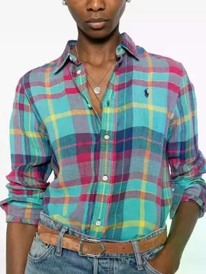 Polo Ralph Lauren Checked Long Sleeve Shirt - Blue
