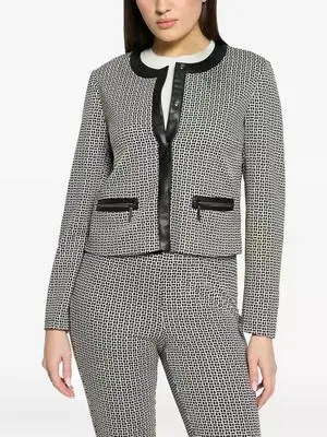 BETTY BARCLAY Geometric-print Jacket