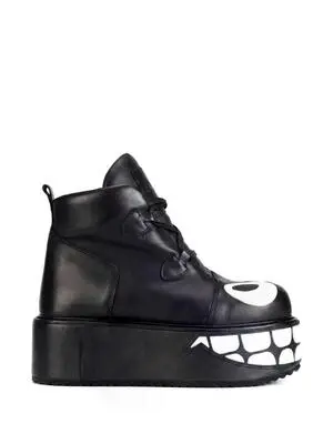 Swear London Smiley Platform Ankle Boots