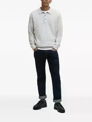 Barbour Smeaton Knitted Polo Shirt - Grey