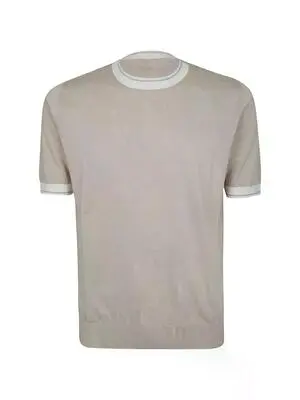 Eleventy Ribbed-design T-shirt