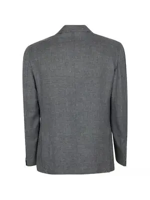 Eleventy Single-breasted Notched-lapel Blazer - Grey