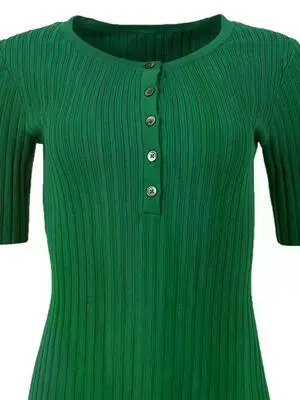 Lhd Samphire Buttoned Knit Mini Dress