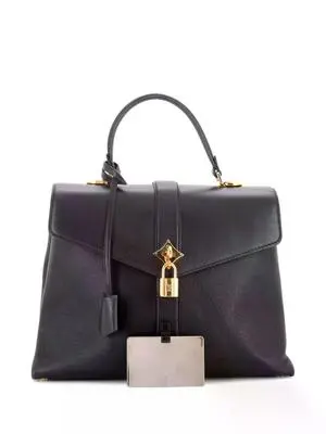 LOUIS VUITTON Rose Des Vents Leather Mm Satchel - Black