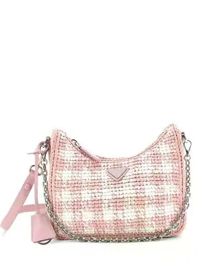 Prada Woven Cross Body Bags