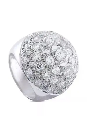 LB EXCLUSIVE Diamond Bombe Ring - Silver